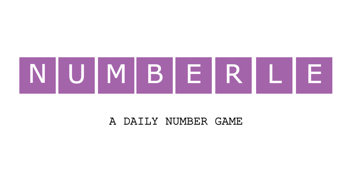 Numberle - A daily number game